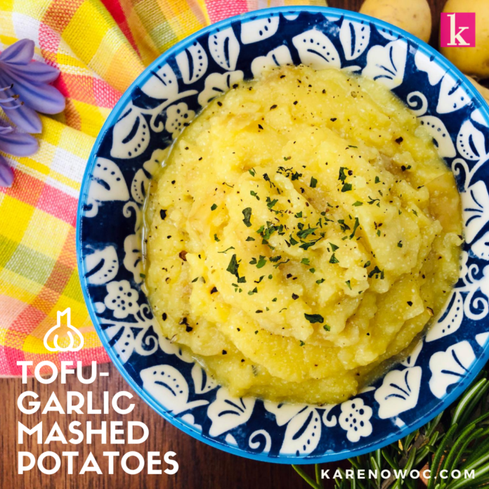 Tofu-Garlic Mashed Potatoes | Karen Owoc - Live Younger Longer